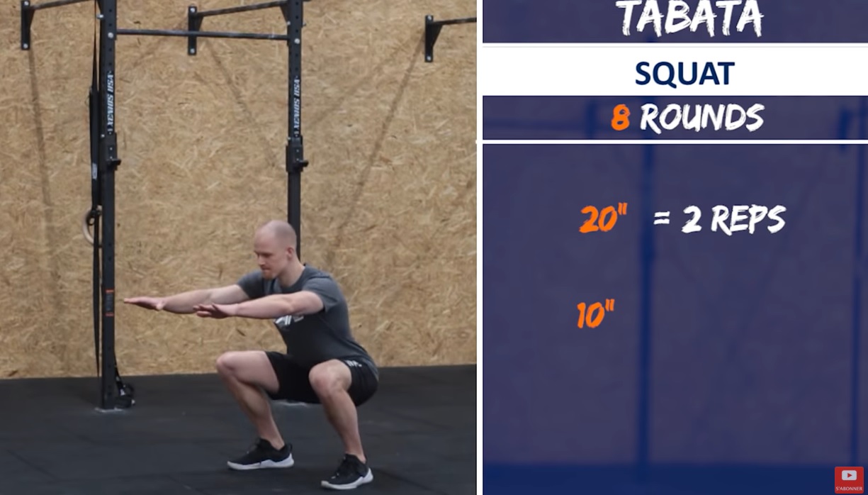 Tabata "Squat" qui crame les cuisses et WOD de 500 répétitions à faire ...
