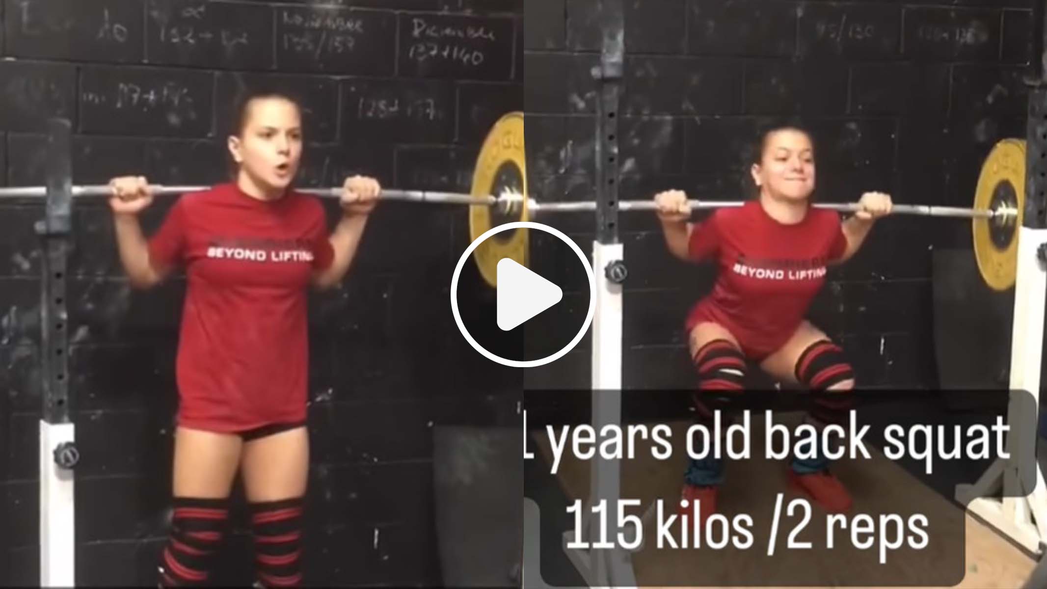 2 X 115 kg en back squat pour Emily Ibanez, 11 ans - WodNews